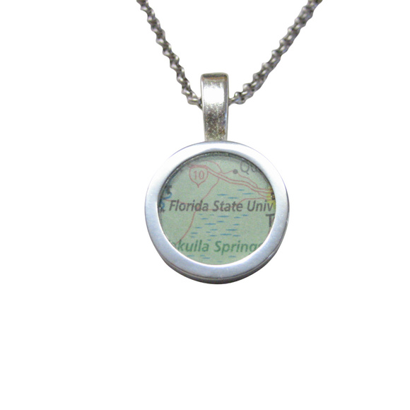 Kiola Designs | Jewelry | Florida State University Map Unisex Necklace ...